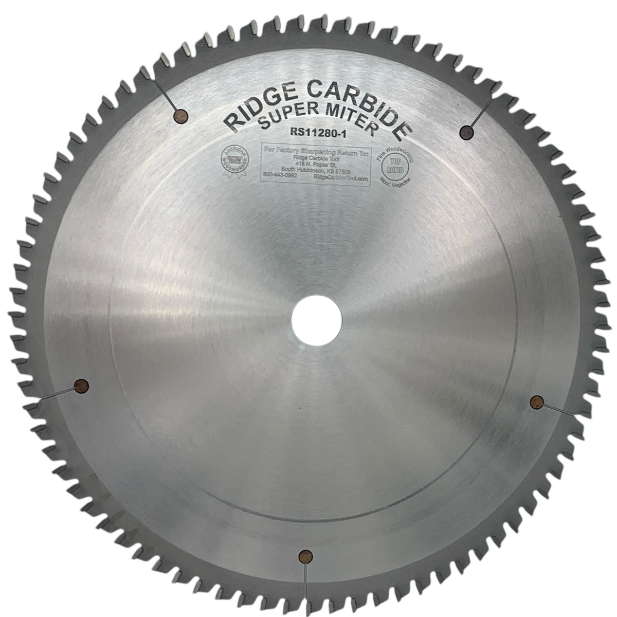12" X 80T Cross-Cutting Miter / Radial Saw Blade for Wood (RS1000-AR 4 ...