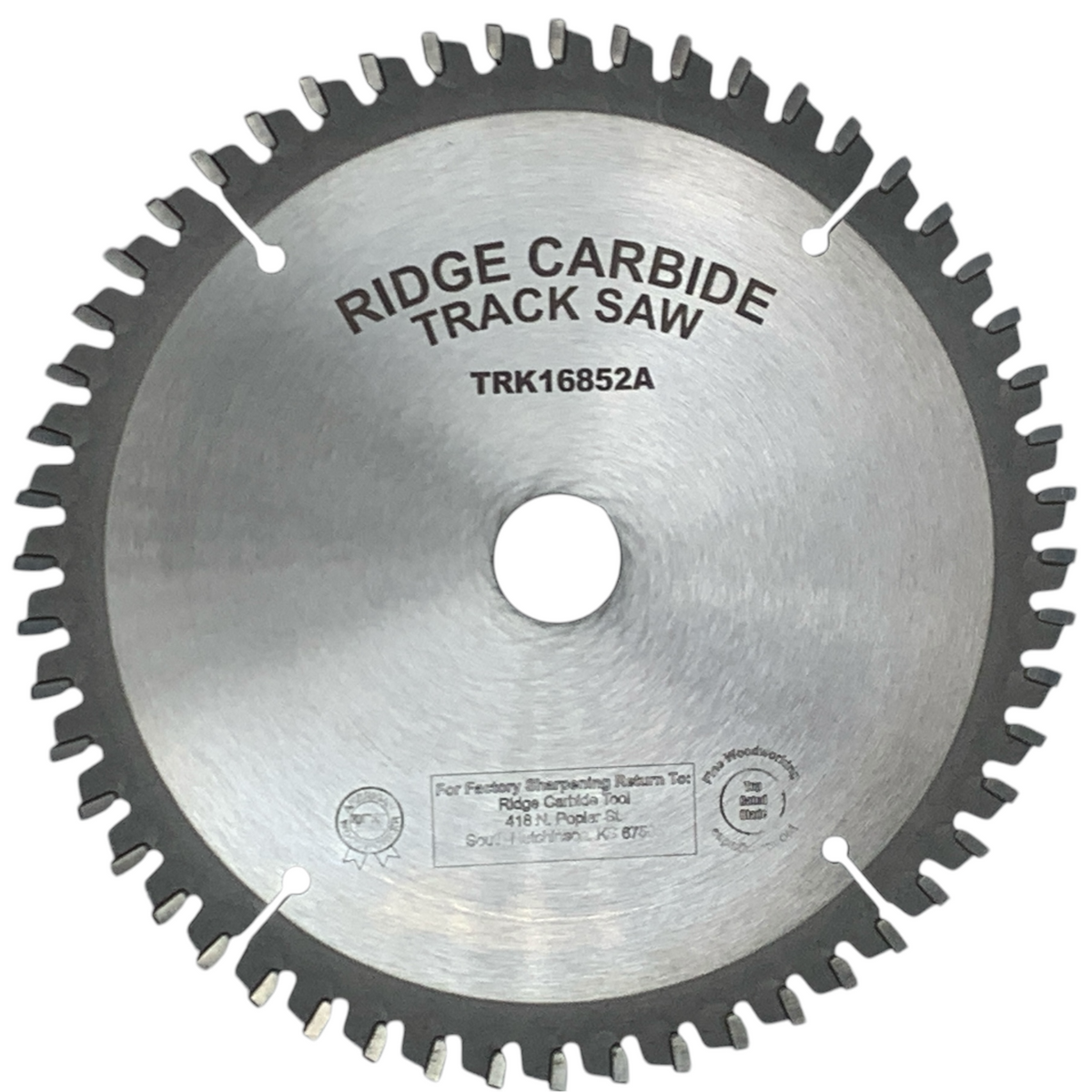 168mm X 52T Cross-Cutting Track Saw Blade for Wood (ATB) – Ridge ...