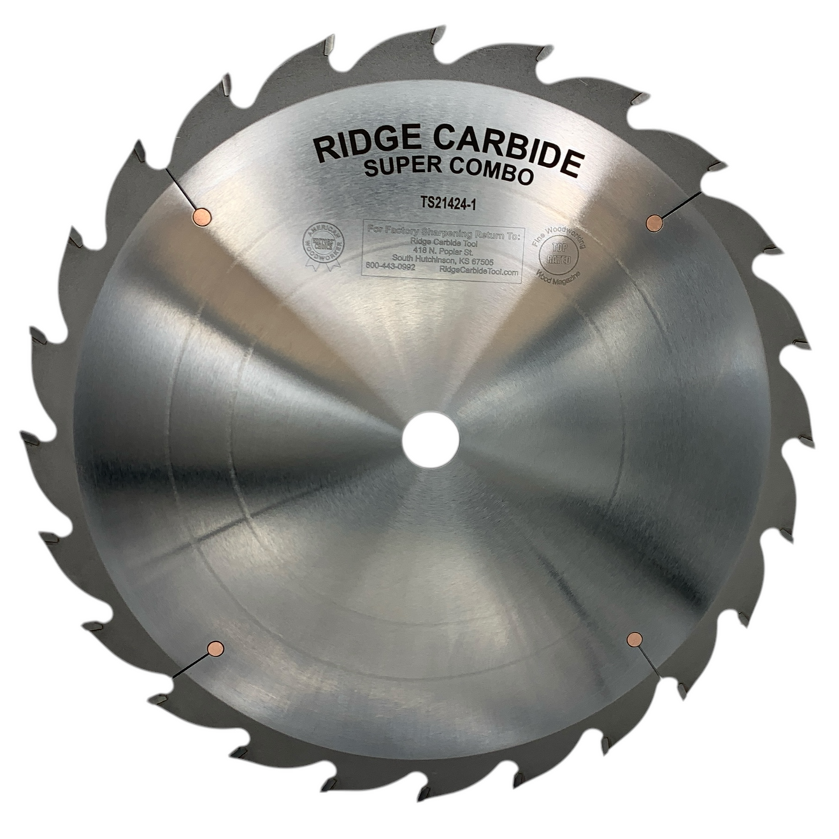 14" X 24T Rip and Cross Cutting Table Saw Blade for Wood (TS2000-AR 2 ...