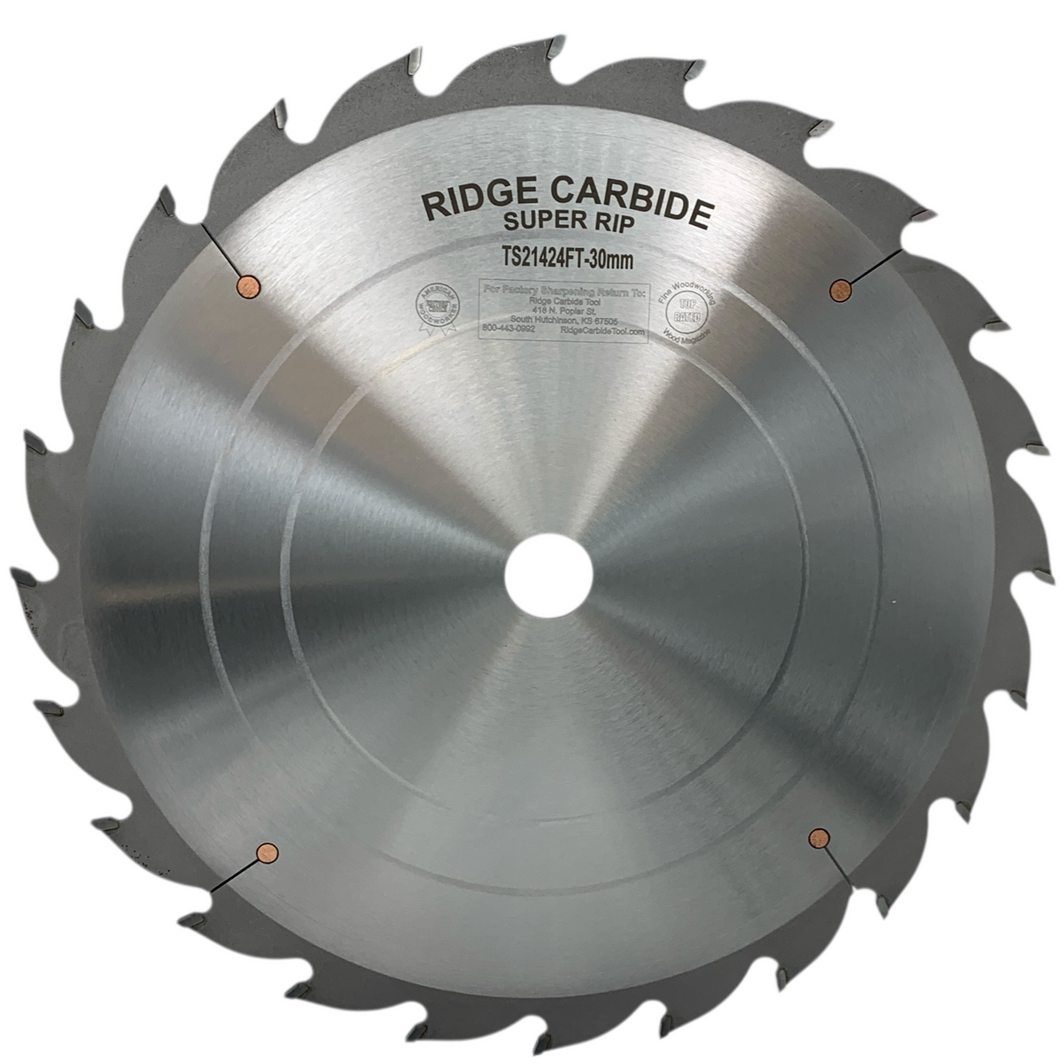 14" X 24T Ripping Table Saw Blade for Wood (TS2000-STR) – Ridge Carbide ...