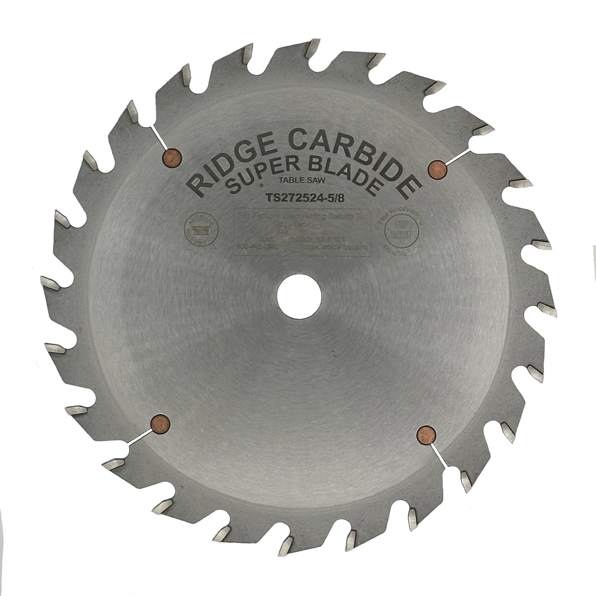 7-1/4" X 24T Rip and Cross Cutting Table Saw Blade for Wood - Thin Ker ...